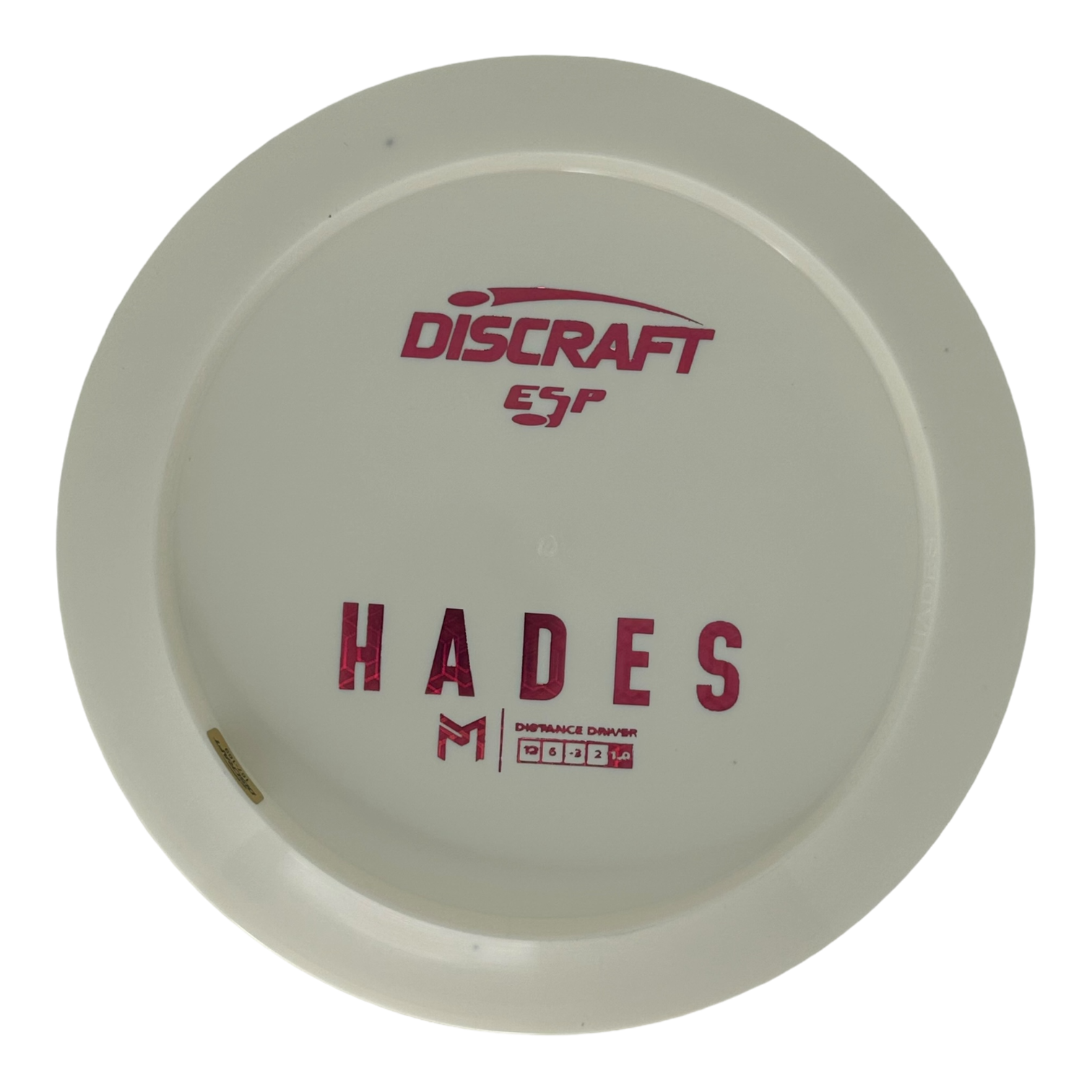 Discraft Paul Mcbeth White ESP Hades - Bottom Stamp - Flight Factory Discs