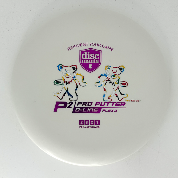 Discmania (Flex 2) D-Line P2 - Grateful Dead Bear Pair - Flight Factory ...