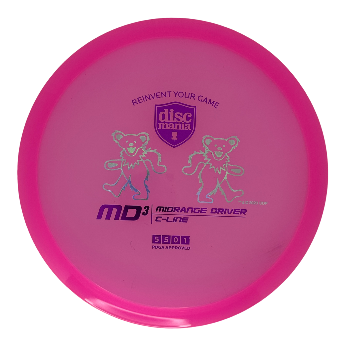 Discmania C-Line MD3 - Grateful Dead Bear Pair - Flight Factory Discs