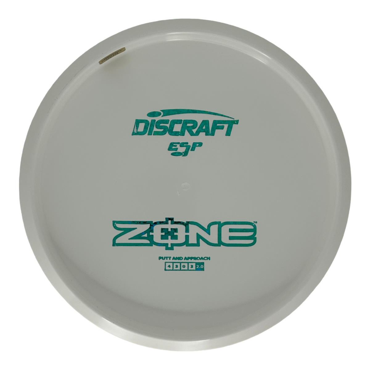 Discraft White ESP Zone - Bottom Stamp - Flight Factory Discs
