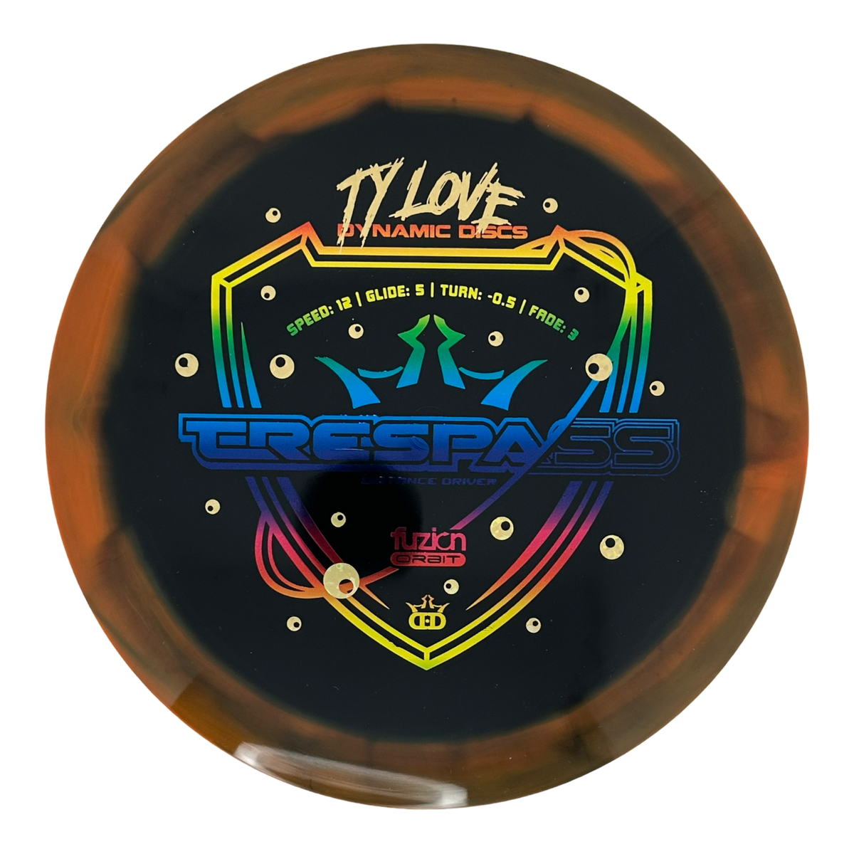 Dynamic Discs Fuzion Orbit Trespass - Ty Love (2023) - Flight Factory Discs