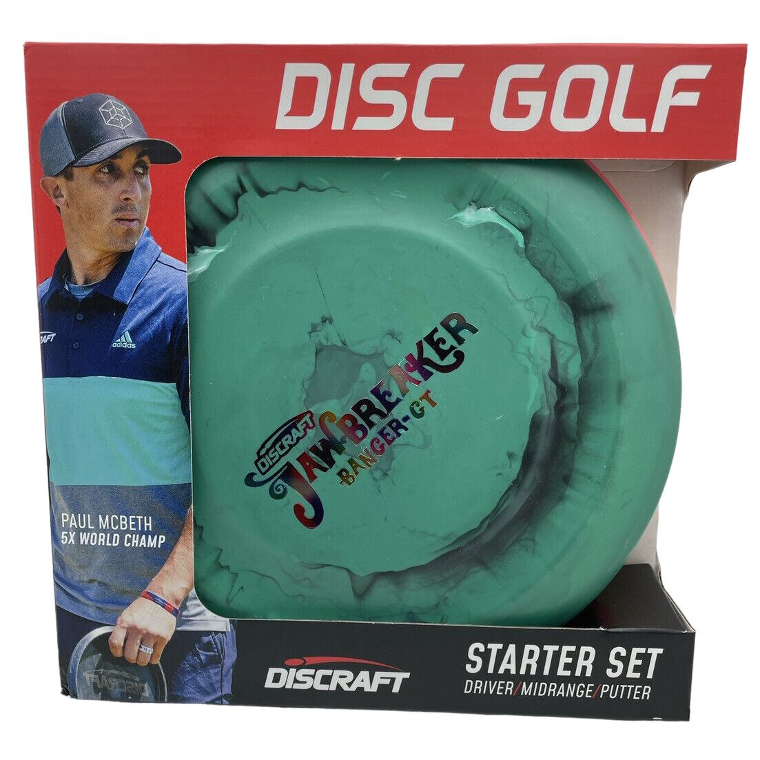 Discraft Disc Golf Starter Set - (Banger GT, Buzzz, Stratus) - Flight ...